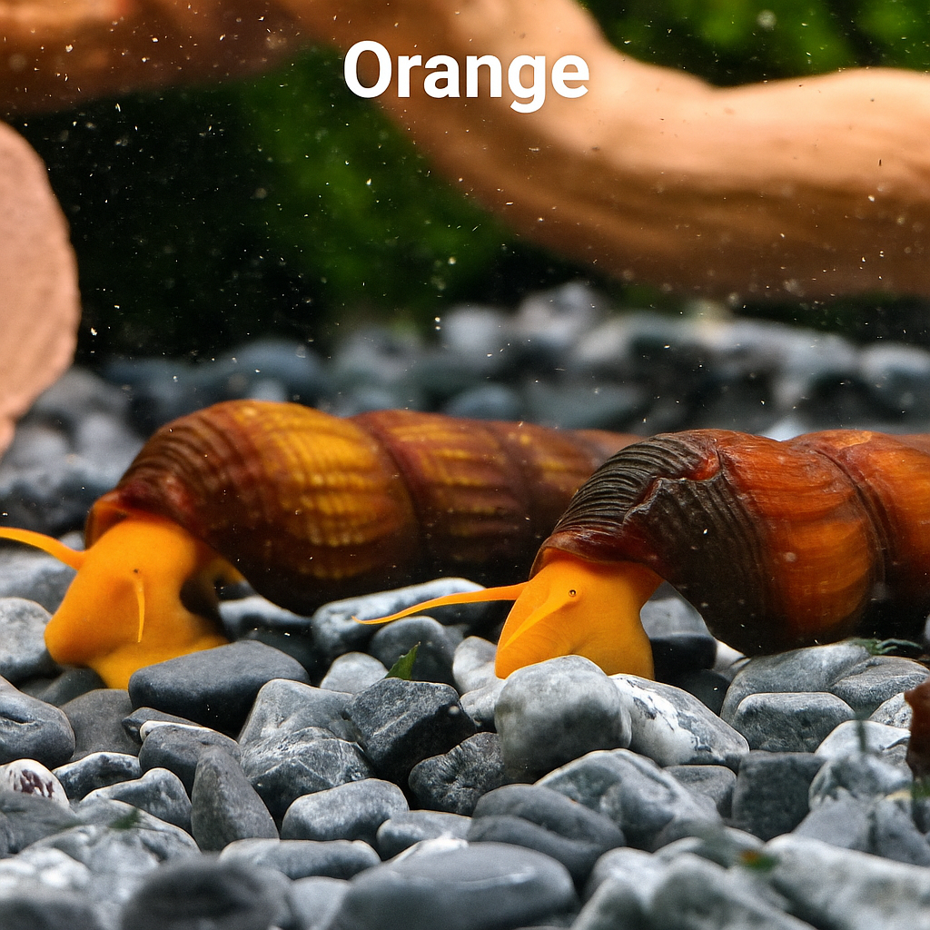 Orange Poso Rabbit Snail – Shrimply Fintastic